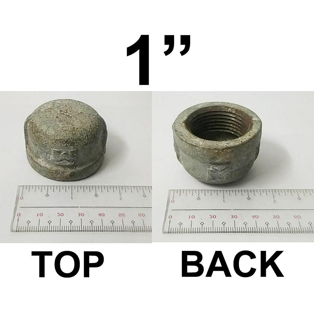 MECH GI CAP 1" THREADED SCREW TYPE MALLEABLE FITTINGS GALVANIZED IRON ...