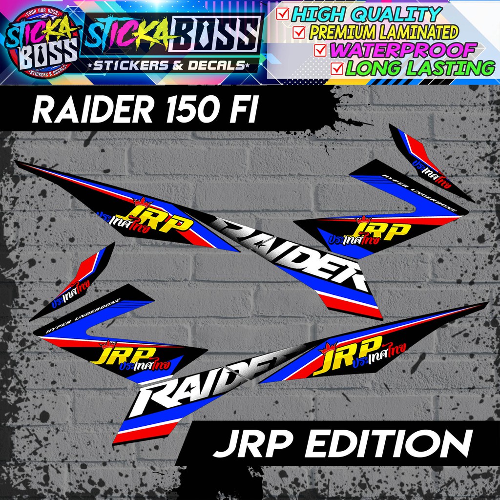 ⊙Suzuki Raider 150 Fi JRP Edition Decals【001】(PREMIUM GLOSSY LAMINATED ...