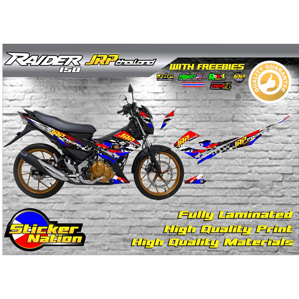 Suzuki Raider R150 Reborn JRP Thailand decal FULL SET | Shopee Philippines