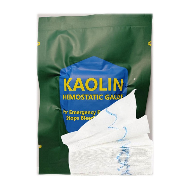 Hemostatic Kaolin Gauze Combat Emergency Trauma Z-Fold Soluble For ...
