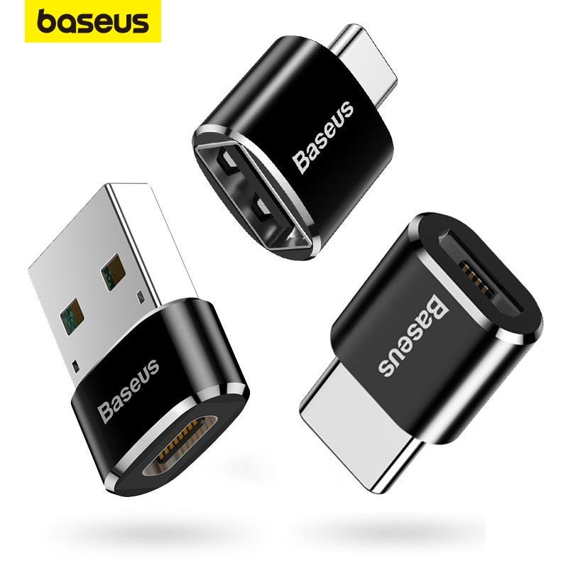 Baseus Micro USB Type C Adapter Type-c to Micro USB Charger Plug ...