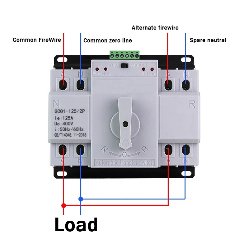 ★#MCB Ats Dual Power Automatic Transfer Switch Three-Phase Four-Wire ...