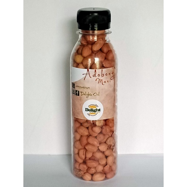 Adobong Mani, Adobo flavored Peanut Bottle size: 220ml | Shopee Philippines