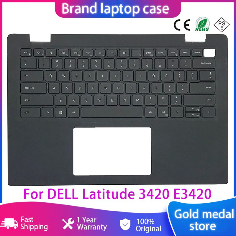 US Layout Backlit Keyboard For DELL Latitude 3420 E3420 Palmrest Upper ...