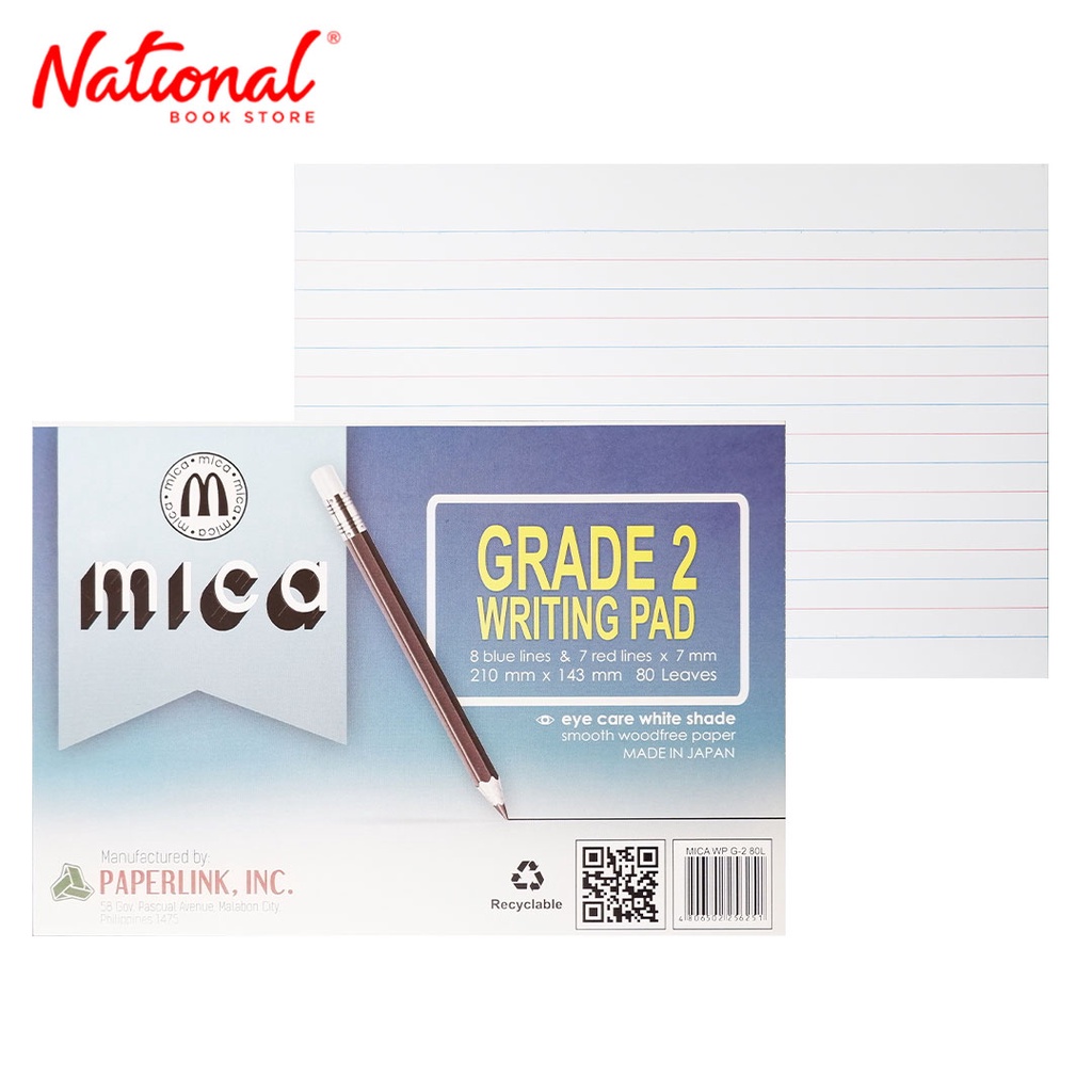 Mica Grade 2 Pad 80 Leaves - School & Office Supplies - School Pad ...