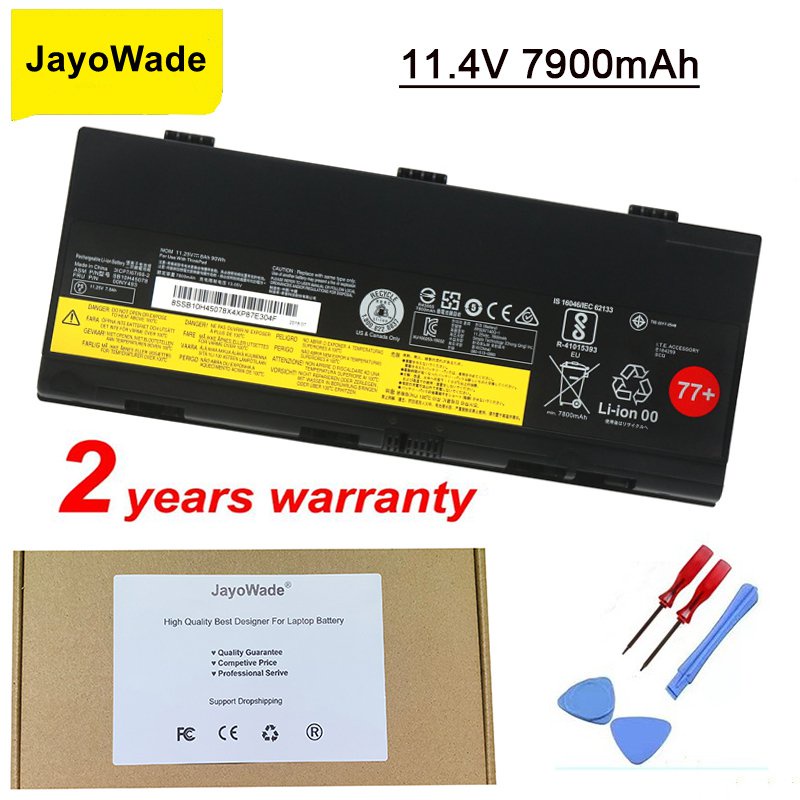 Jayowade P50 Laptop Battery For LE Thinkpad P50 P51 P52 00Ny490 00Ny491 ...