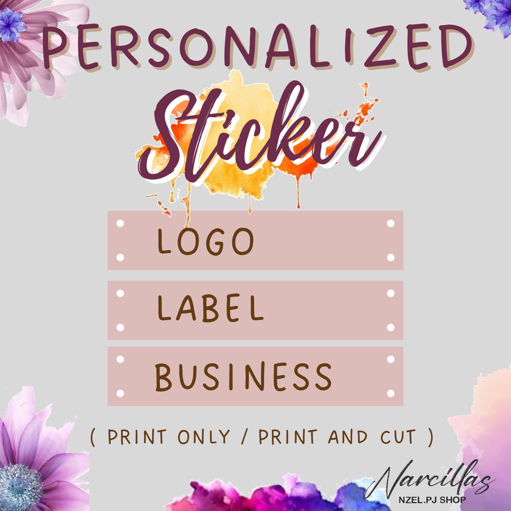 Personalized Sticker Label | Logo Sticker | Business Sticker | Machine ...