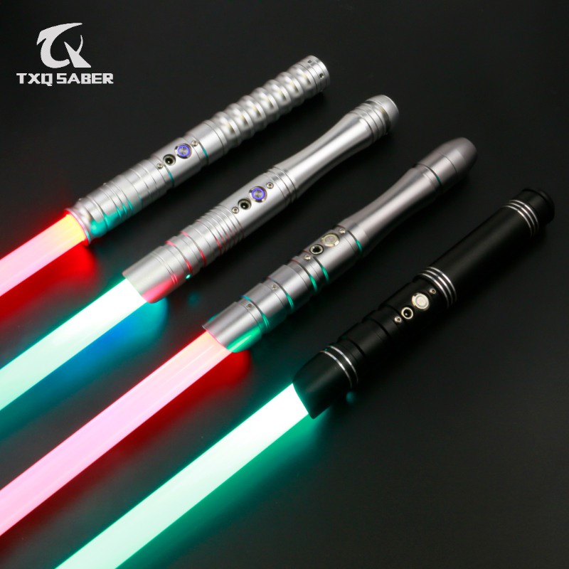 TXQSABER Sales RGB Lightsaber Heavy Dueling Standrad Baselit 4 set ...