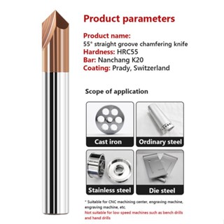 Chamfer milling cutter V groove milling cutter 60 90 120 degree angle ...