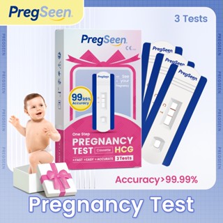 3 Tests/Box PREGSEEN Early Pregnancy Test Kit HCG Cassette Tests 99.99% ...