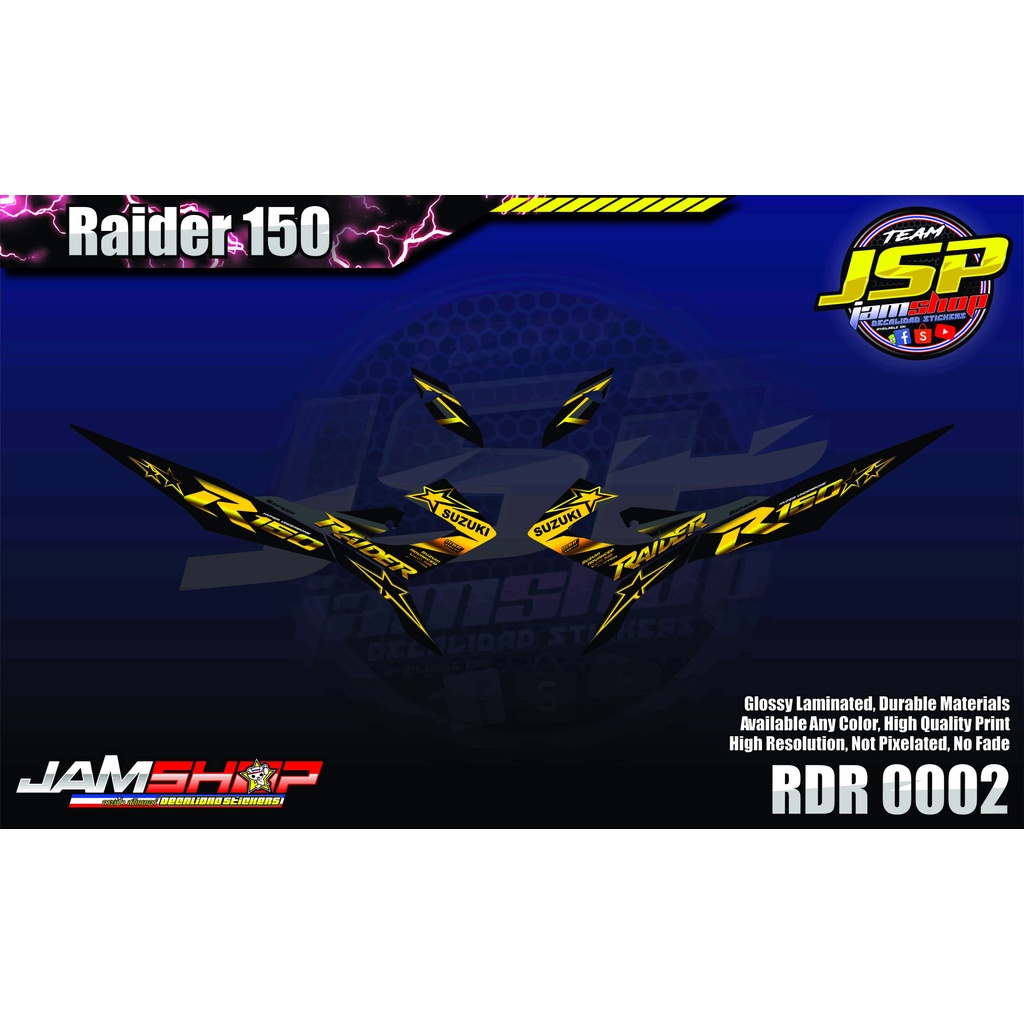 Raider 150 Carb Type Full Decals | Shopee Philippines