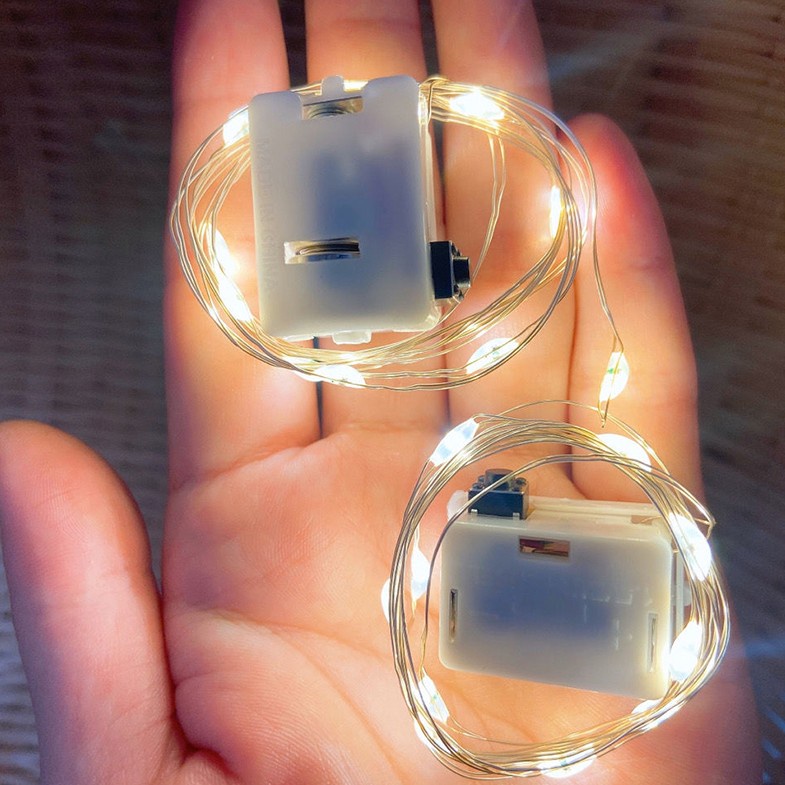 1M 2M Mini Led Fairy Lights / Battery Powered Copper Wire Starry Fairy ...