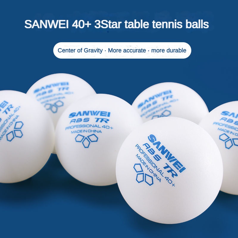 Sanwei 3Star Table Tennis Balls TR White 10/30/50/100PCS SANWEI 40+ Professional Training Ping ...