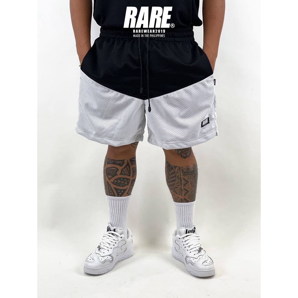 RARE BASIC BALLER SHORT BLACK/WHITE | Shopee Philippines