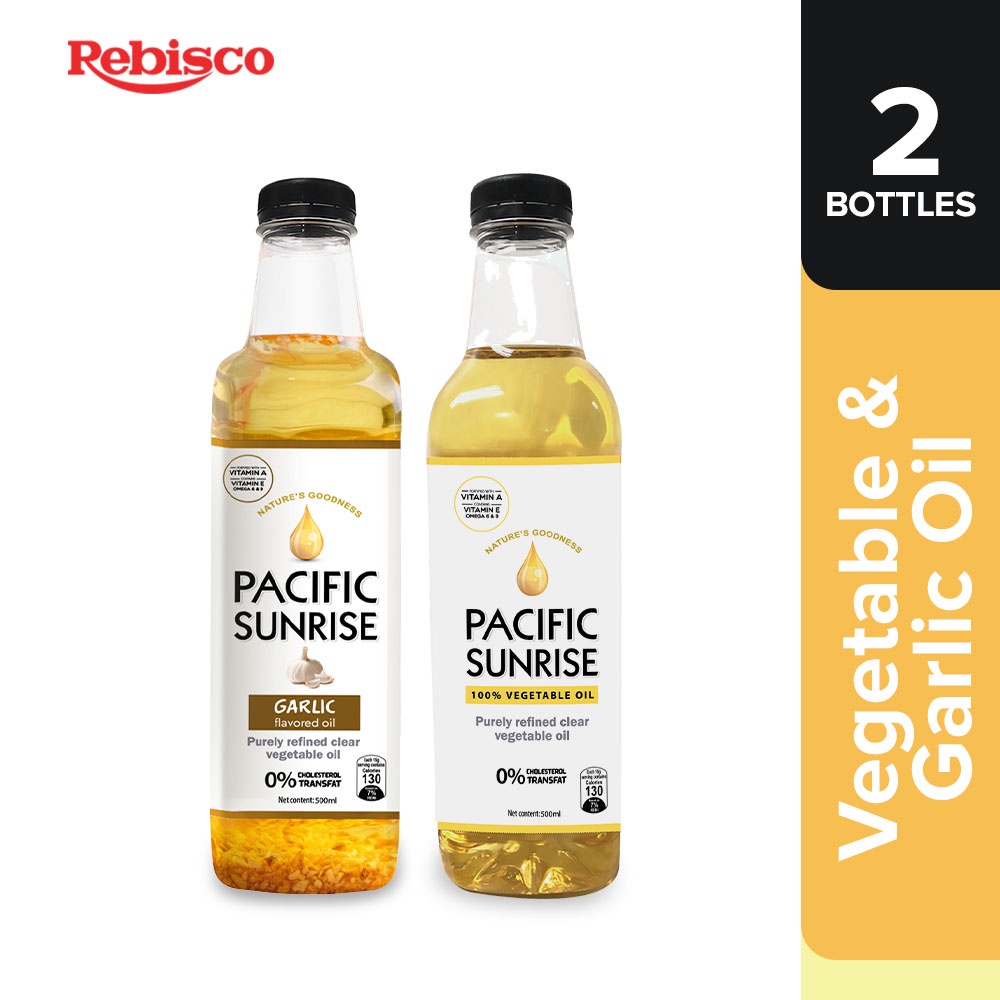 Pacific Sunrise Bundle: Vegetable Oil 500ml PET + Garlic Flavored Oil ...