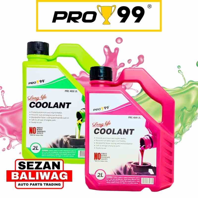 PRO99 LONG LIFE COOLANT PINK & GREEN 2 LITERS PRC-4041-2L PRC-4032-2L ...