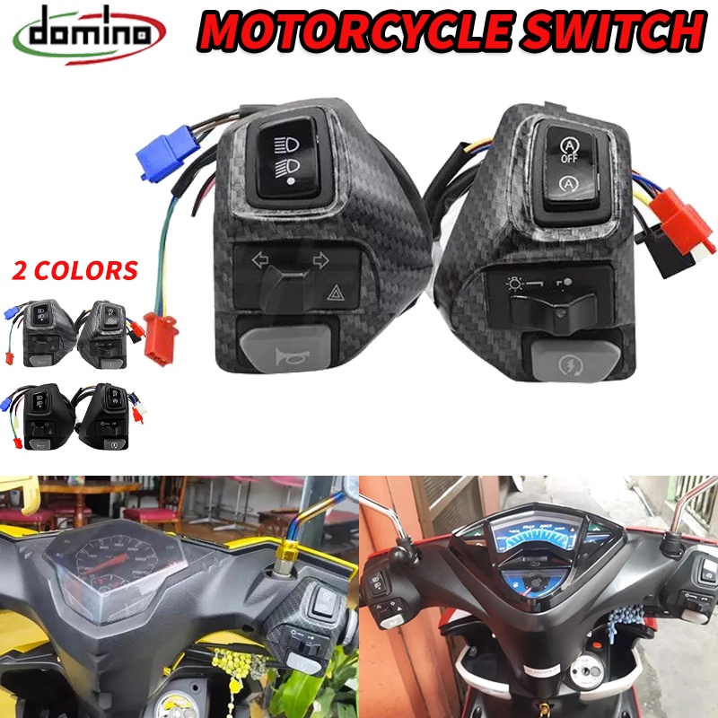 Domino HandleSwitch With Hazard Light Fit Aerox / Mio soul / Mio Mxi ...