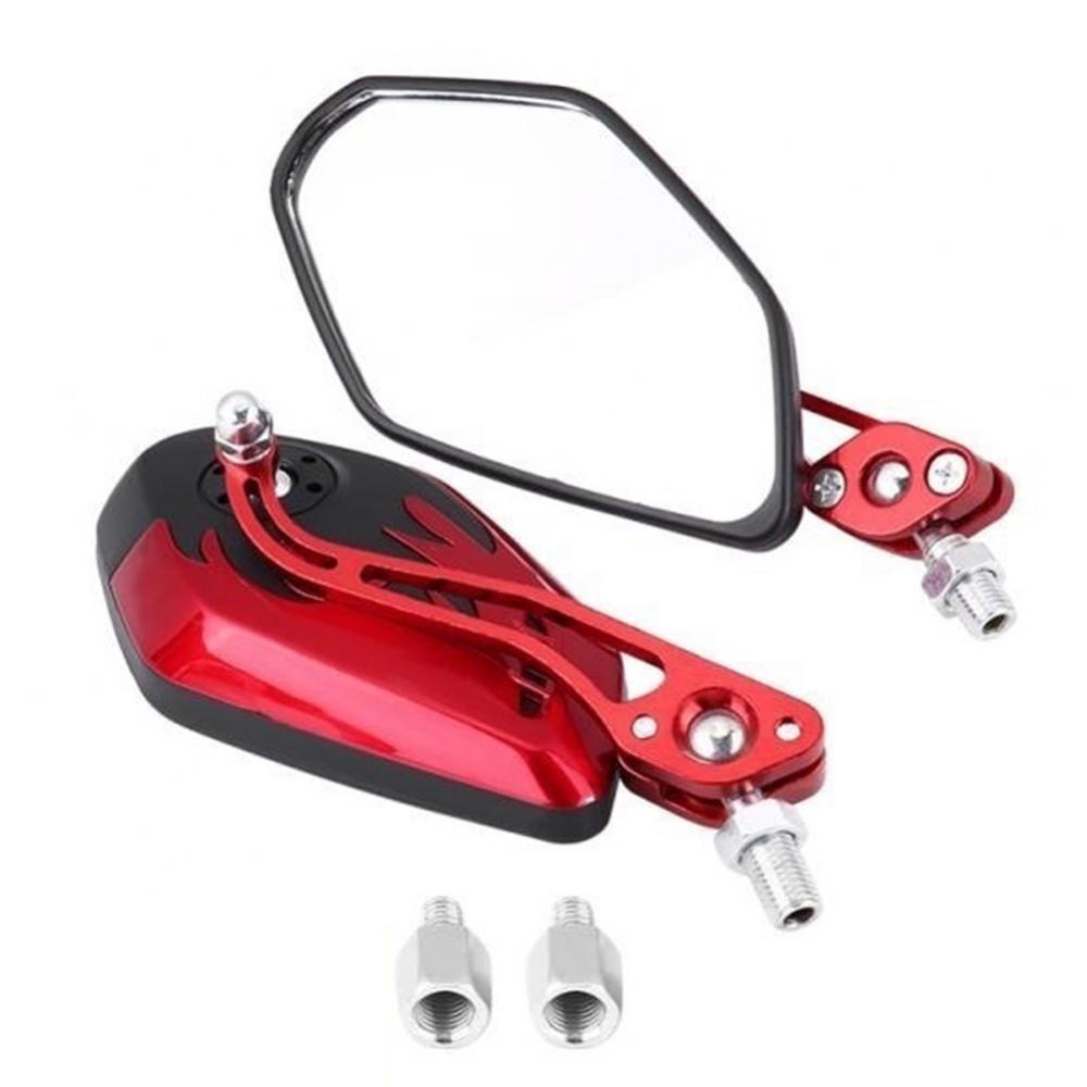 2Pc 8/10mm Motorcycle Rearview Mirror Scooter Motocross Rearview Mirror ...