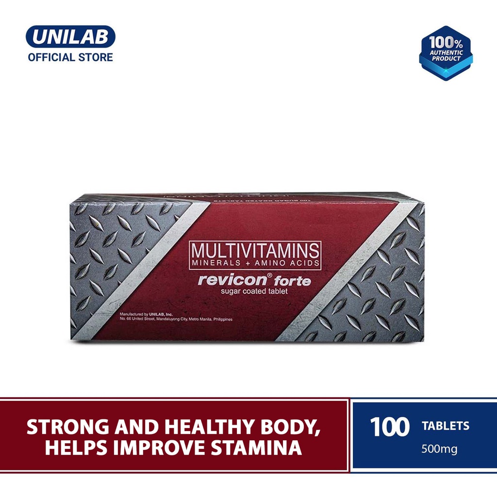 Unilab Revicon Multivitamins 100 Tablets | Shopee Philippines