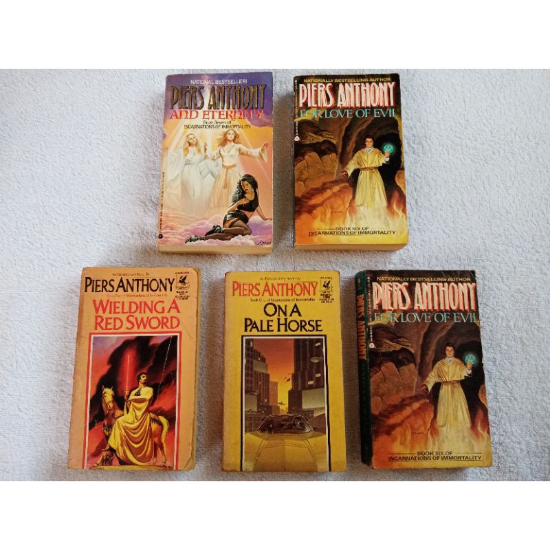 PIERS ANTHONY BOOKS - INCARNATIONS OF IMMORTALITY SERIES (FANTASY BOOKS ...