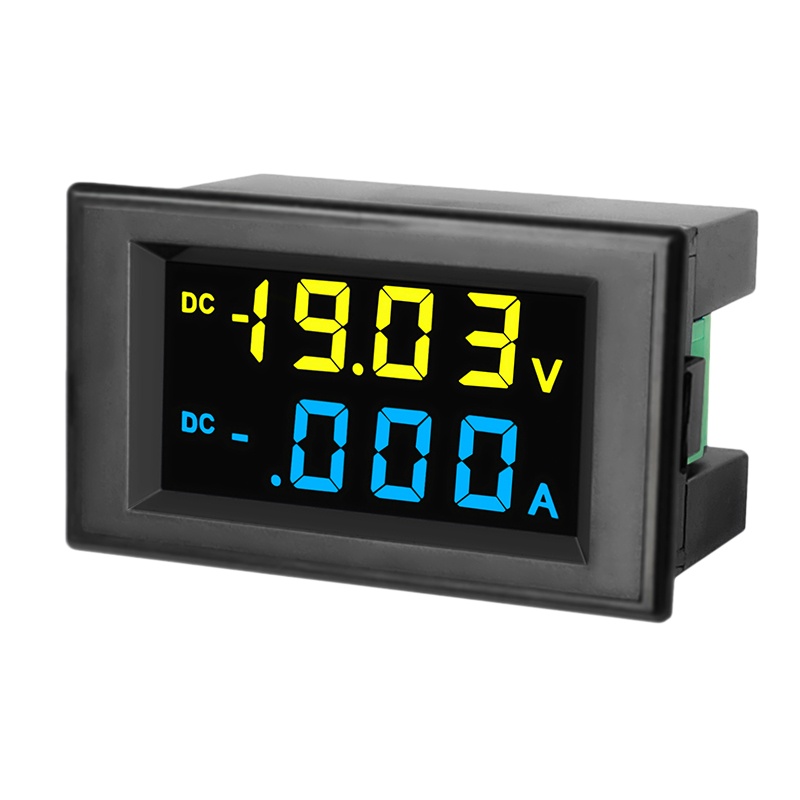 ♨ DC voltage ammeter digital display DC double meter positive and ...