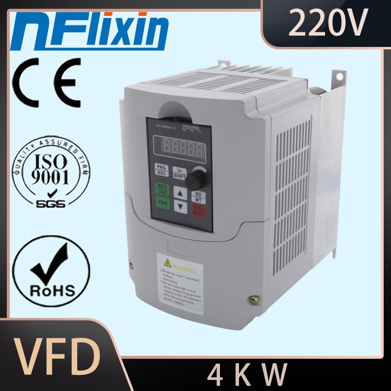 HOT! 0.75KW/1.5KW/2.2KW/3KW/4KW/5.5KW/7.5KW Single-phase Inverter Output 3-Phase VFD Frequency ...