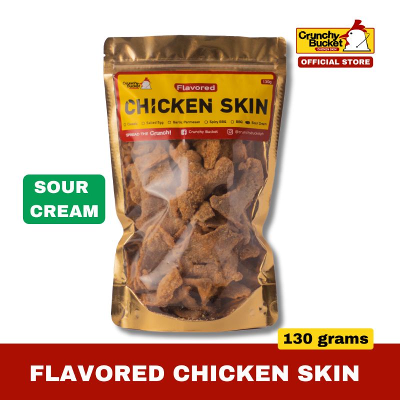 Sour Cream Chicken Skin - Crunchy Bucket (130g) | Shopee Philippines