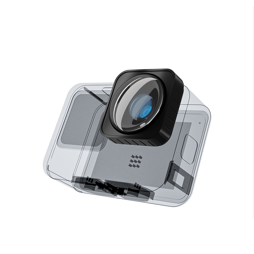 Telesin Max Lens Mod Wide Angle Media Lens Mod for GoPro Hero-9/10 ...