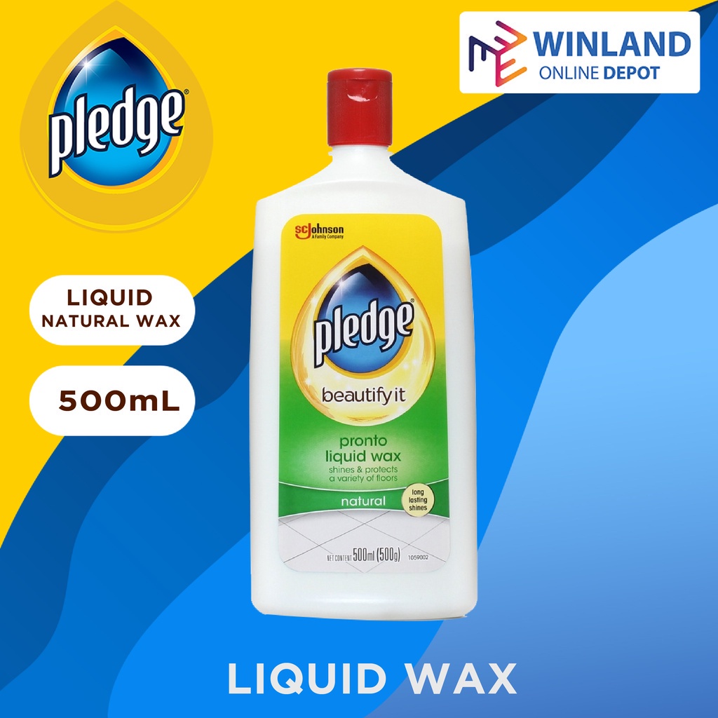 Pledge by Winland Liquid Floor Wax Natural - 500ml | Shopee Philippines