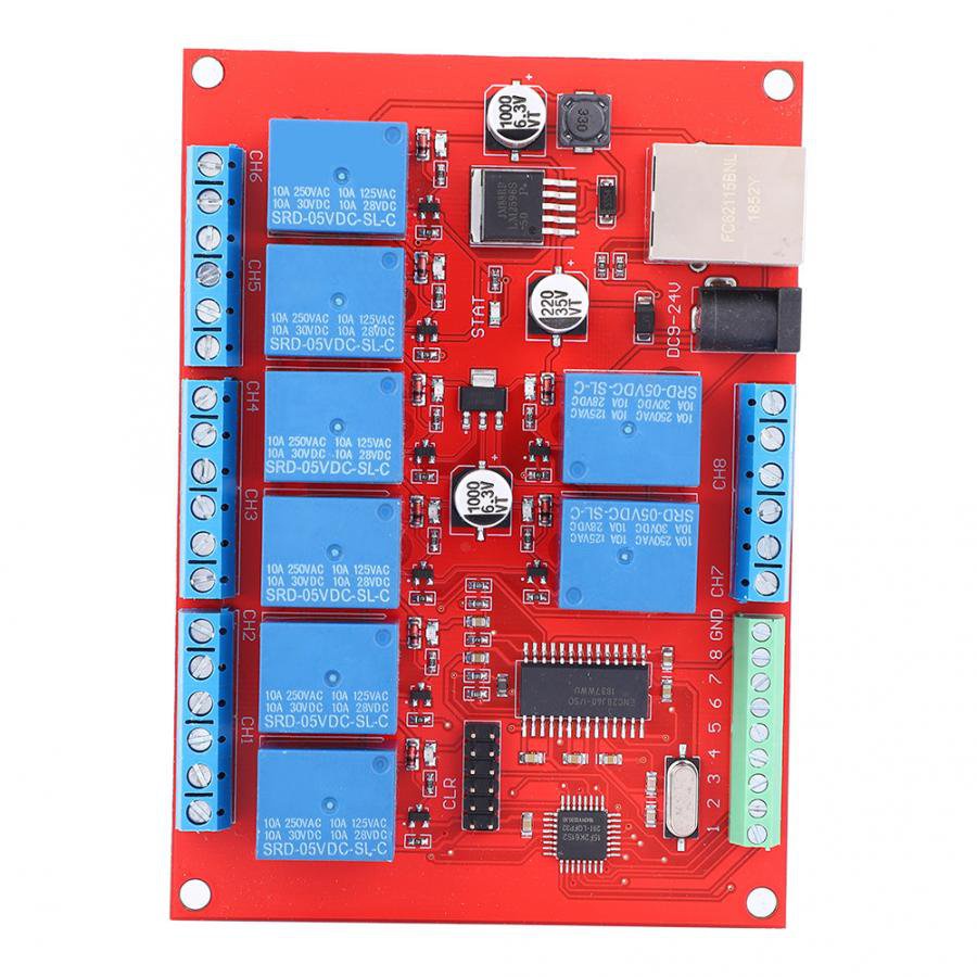Ethernet Relay Board 8-Channel Network Switch TCP UDP Module Controller | Shopee Philippines