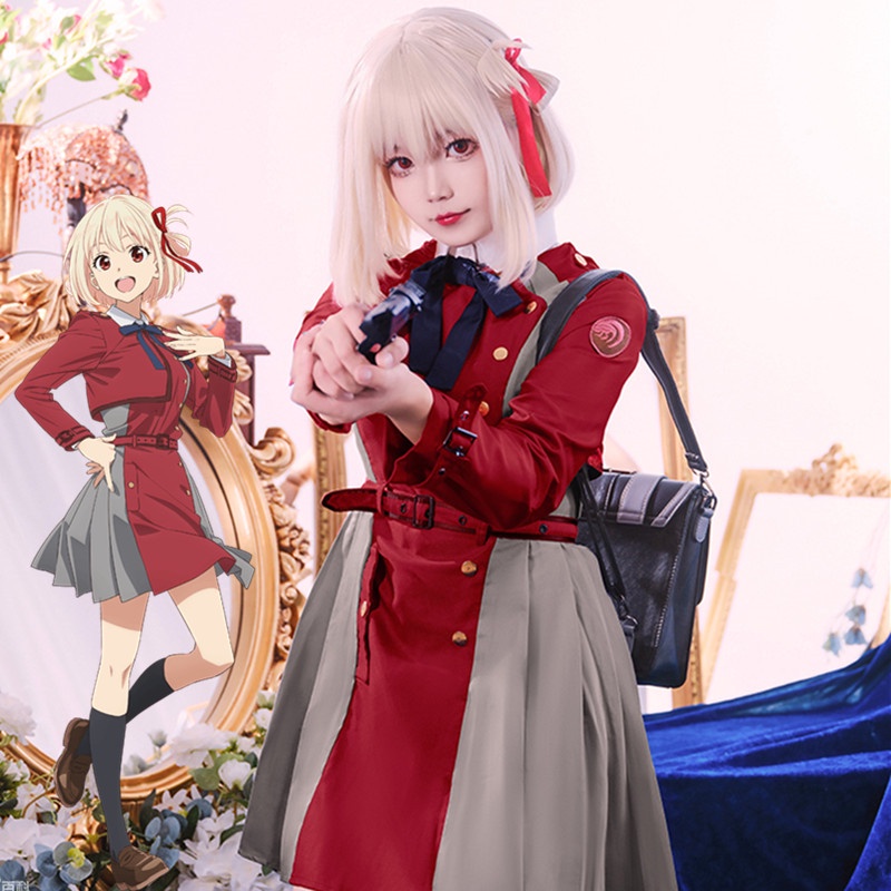 Kawaii Lycoris Recoil Anime Cosplay Costume Nishikigi Chisato Inoue Cos ...
