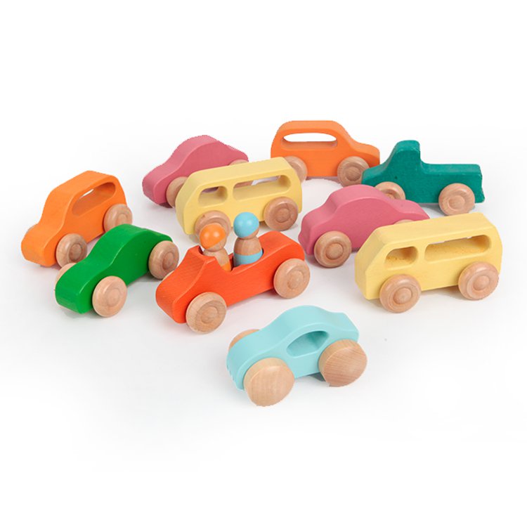 Baby Solid Wood Rts Rainbow Colored Race Ramp Racer Child Organic ...