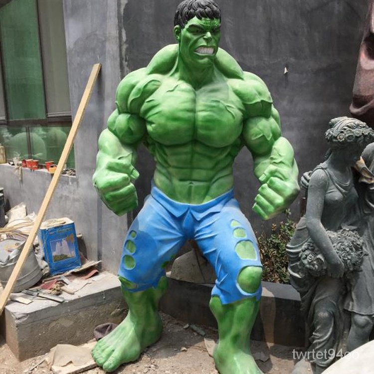 hot sale Strong muscle action hero Fiberglass Life Size Movie action ...