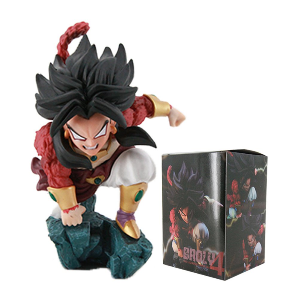 NEW Dragon-Ball-Z kneeling Broly Action Figure Set Cake Topper Ban-dai ...