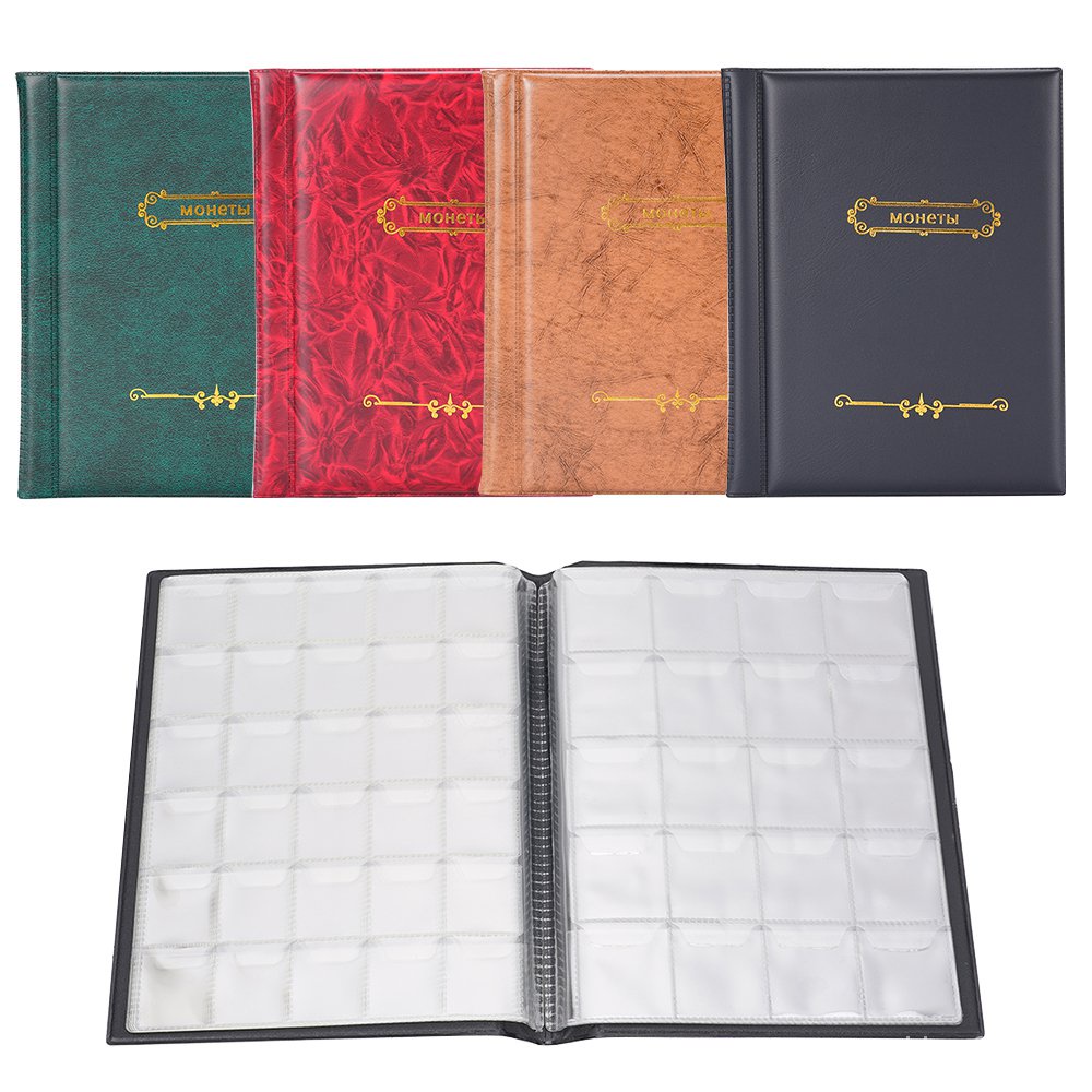 10 Pages 250 Pieces Coins Collection Album Coins Collection Book Holder ...