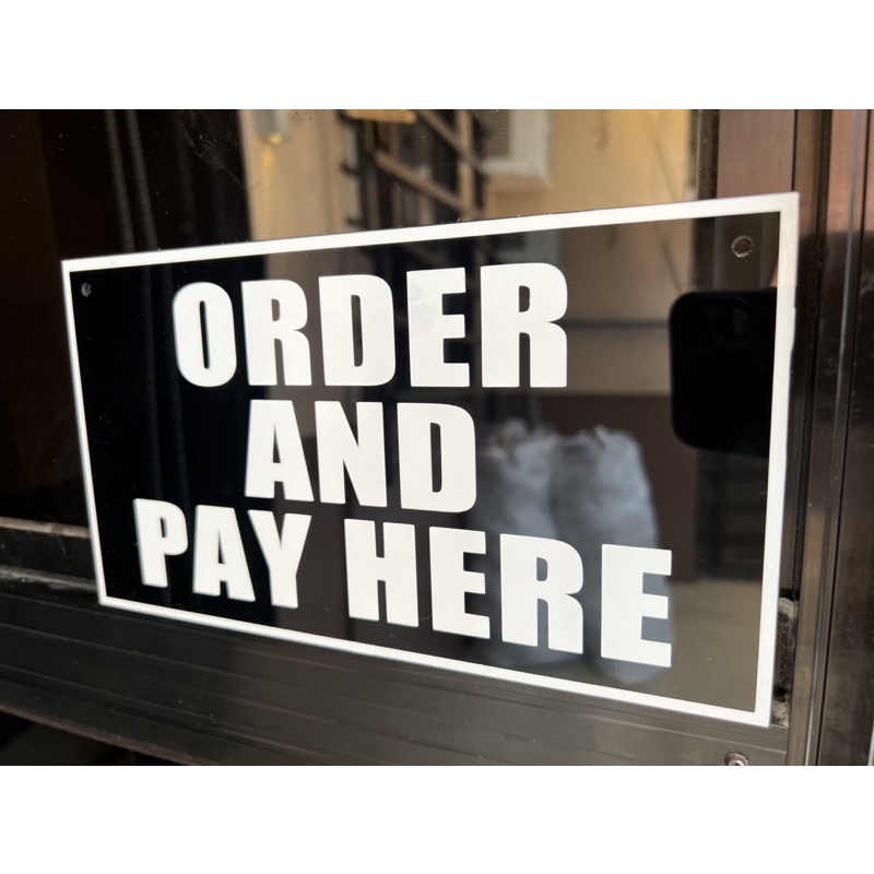 ORDER AND PAY HERE SIGNAGE | Shopee Philippines