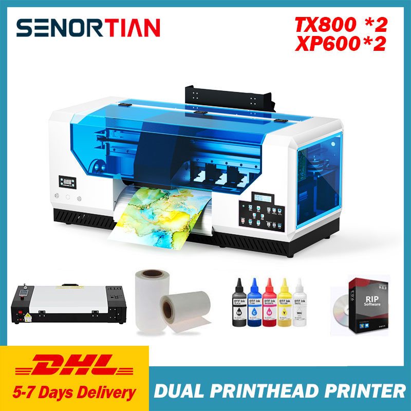 A3 DTF Printer Dual TX800/XP600 PrinterHead Heat Transfer Printer T ...
