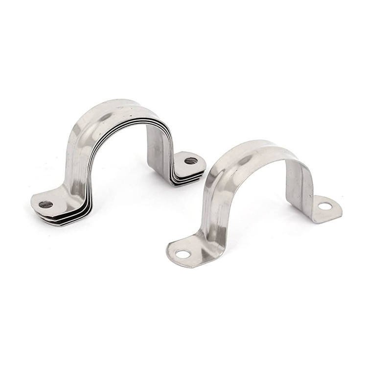 Custom Stainless Steel Metal U Shaped Saddle Pipe Clamp Bracket Tubing ...