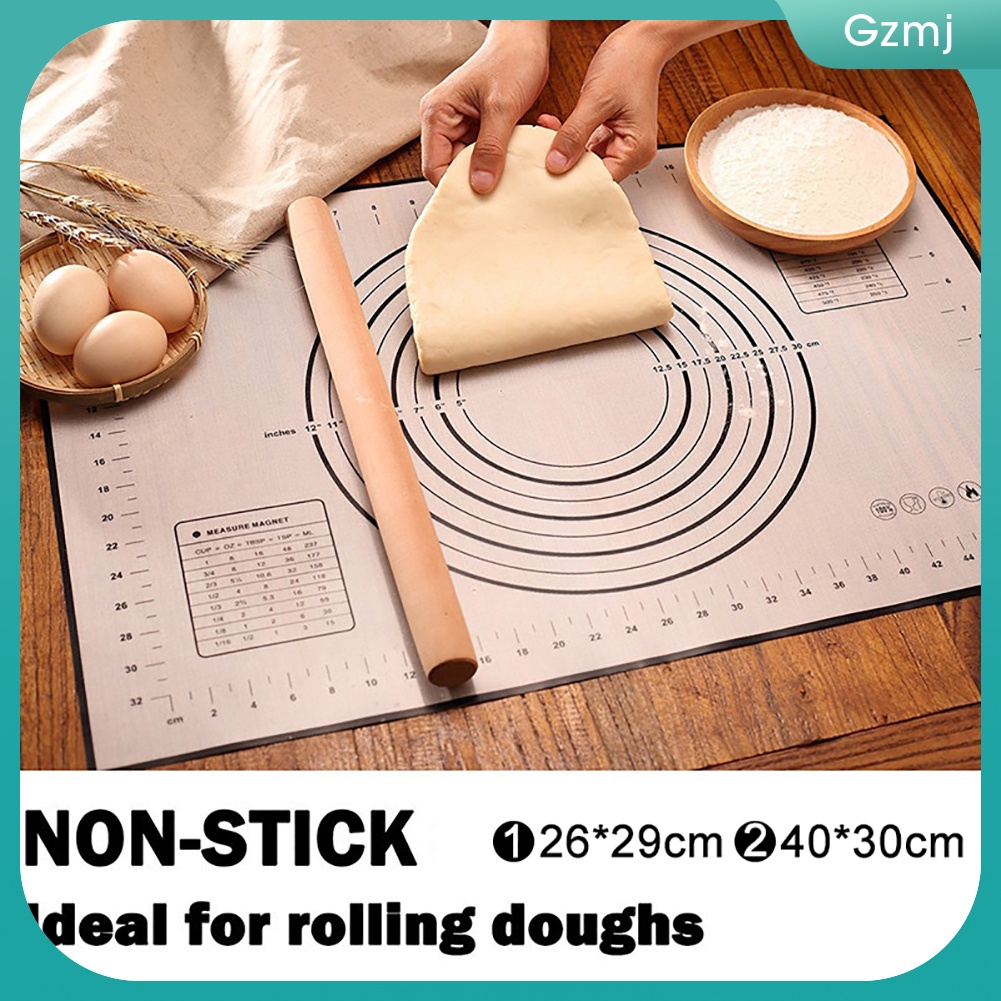 Gz Non-Stick Silicone Baking Dough Pad Sheet Rolling Pastry Liner Mat ...