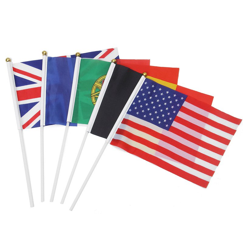 World All Countries high quality Hand Holding Cheering Flags Mini ...