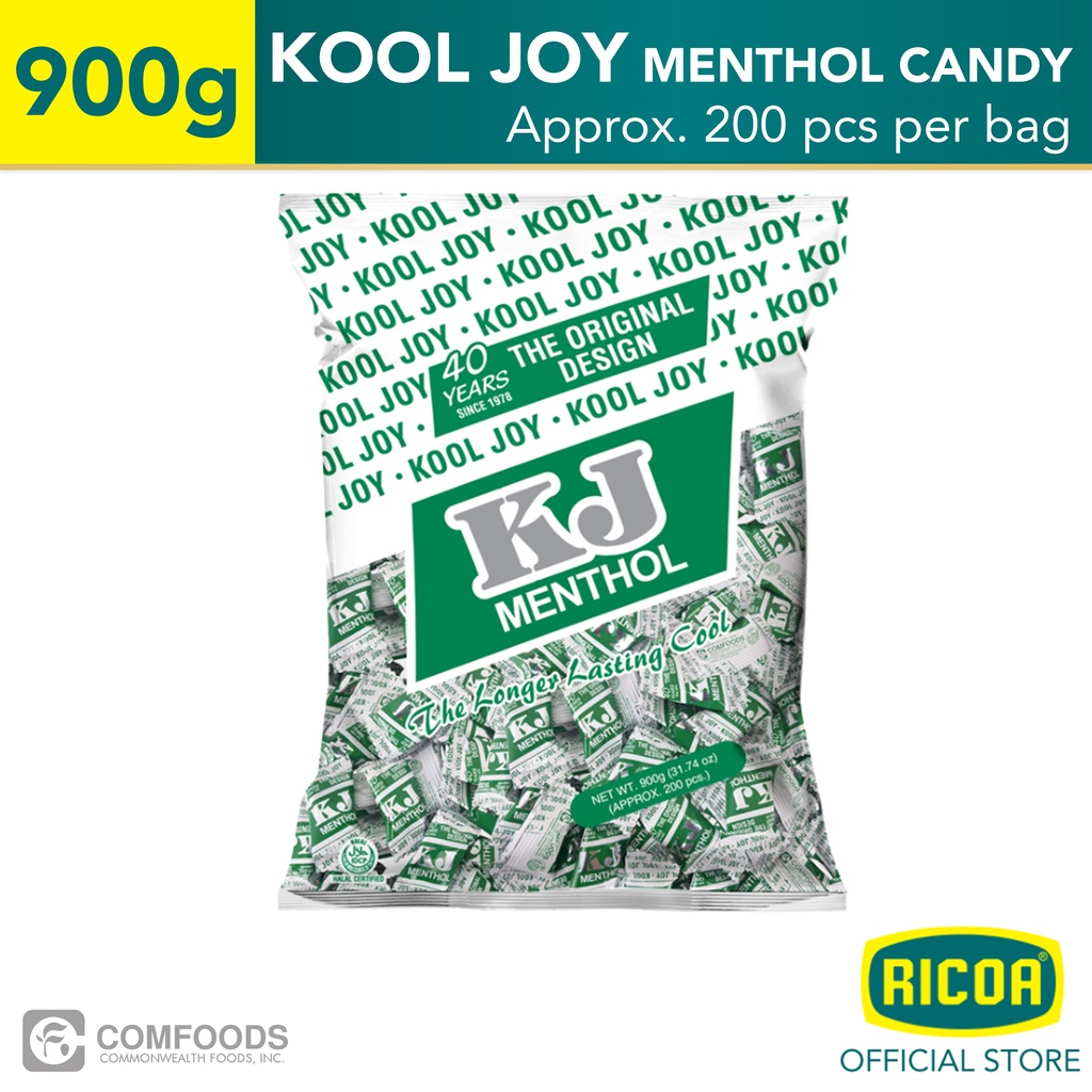 RICOA Kool Joy Menthol Candy 900g (200s) | Shopee Philippines