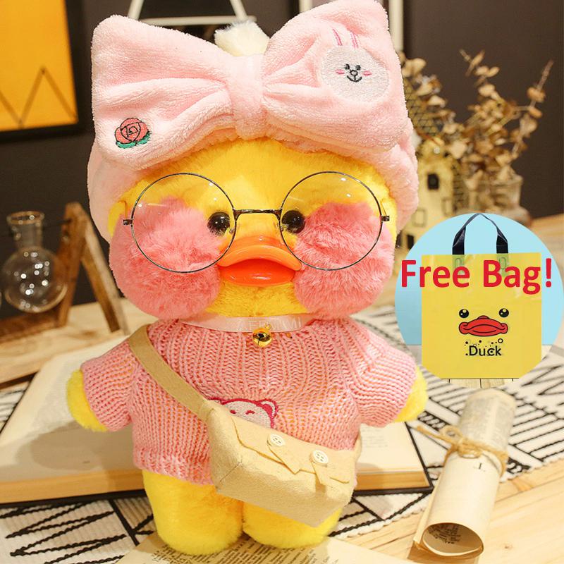 30cm Plush Pato Lalafanfan Duck Soft Toy Kawaii Stuffed Paper Duck Hug ...