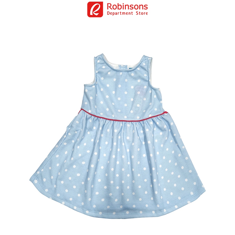 Whatever Dress Polka Powder (Blue) | Shopee Philippines