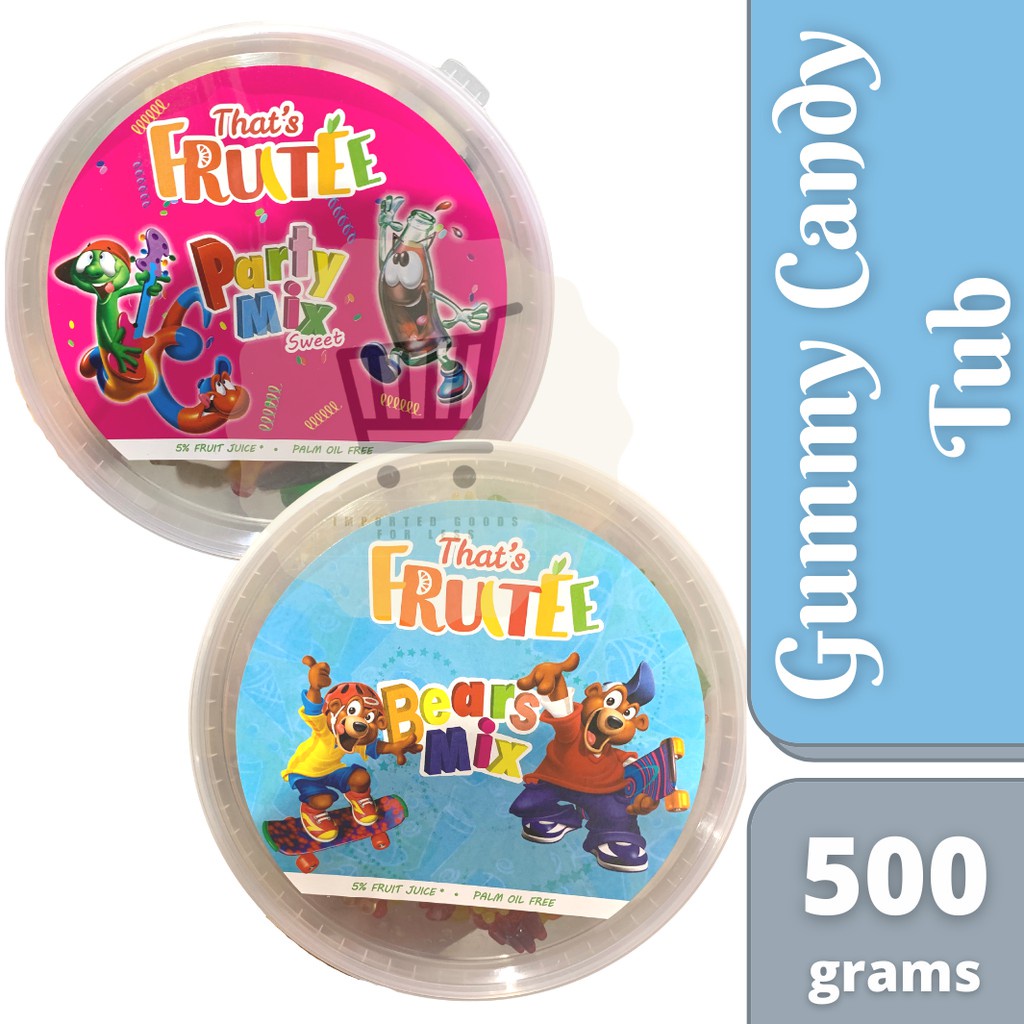 Gummy Bears/Party Mix Sweet Gummy Candy Tub, 500g | Shopee Philippines