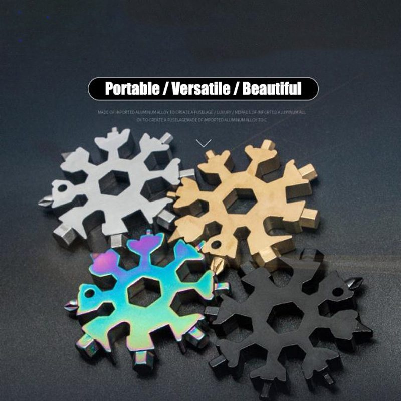 Universal Portable 18-In-1 High Quality Torque Snowflake Wrench ...