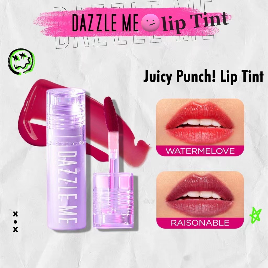 ☼Dazzle Me Juicy Punch! Lip Tint Waterproof Lipstick Long Lasting Ink ...