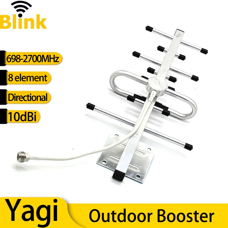 Yagi Antenna 10dBi Amplifier 698-2700MH N Male Connector Outdoor Full ...