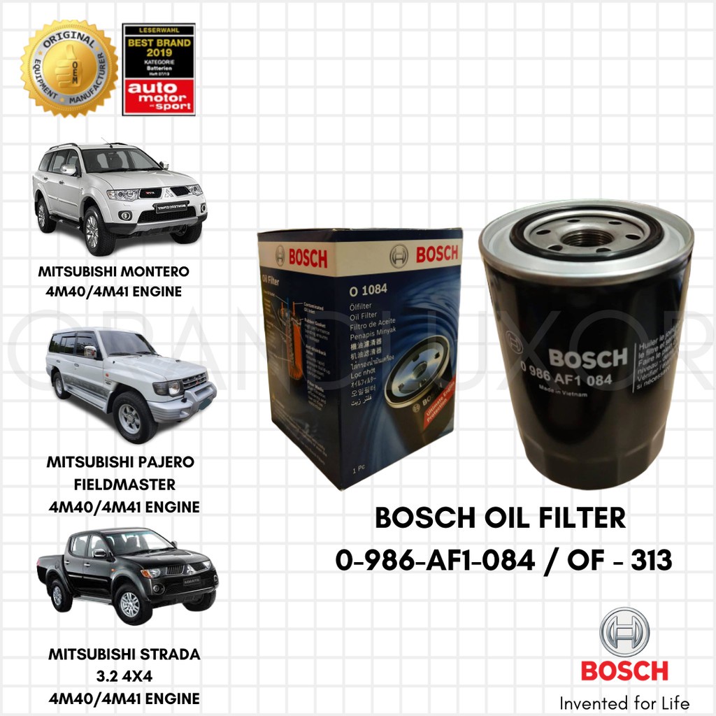 ♧Bosch Oil Filter O1084 For Mitsubishi Montero, Mitsubishi Pajero and ...