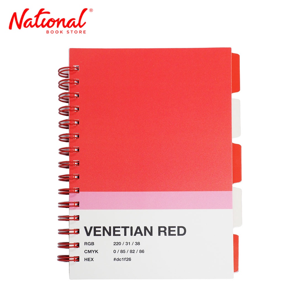 Premiere Notes 5-Subject Notebook Color Coded 6x8.5in Red 125s 70gsm ...