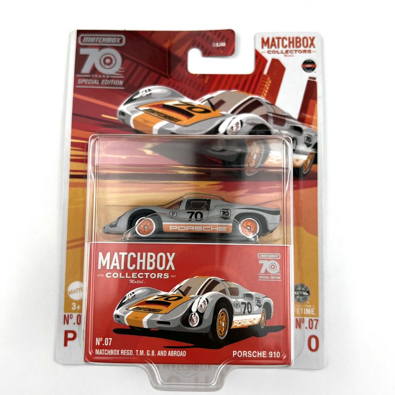 MATCHBOX 70 YEARS SPECIAL EDITION PORSCHE 910 BENZ G 63 AMG 1/64 Metal ...